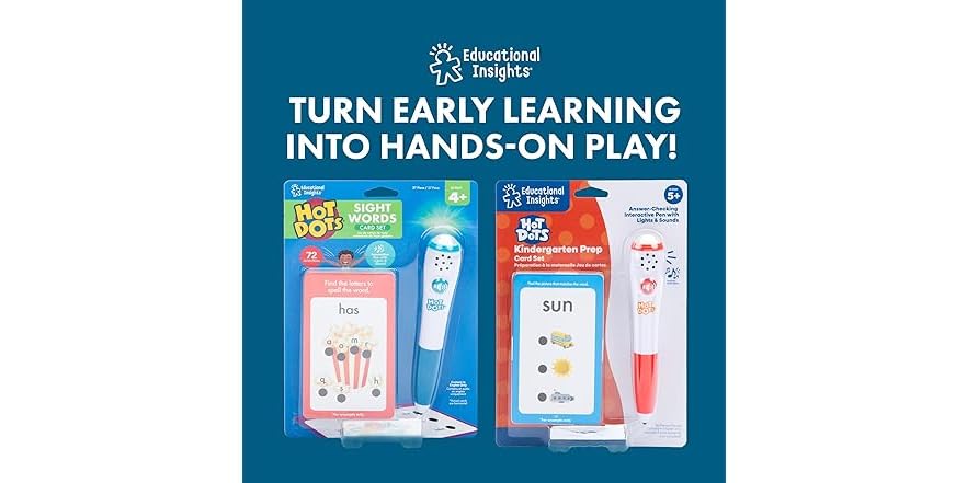 Educational Insights Hot Dots Preschool Prep Set