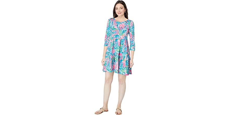 Lilly Pulitzer Geanna Dress Turquoise