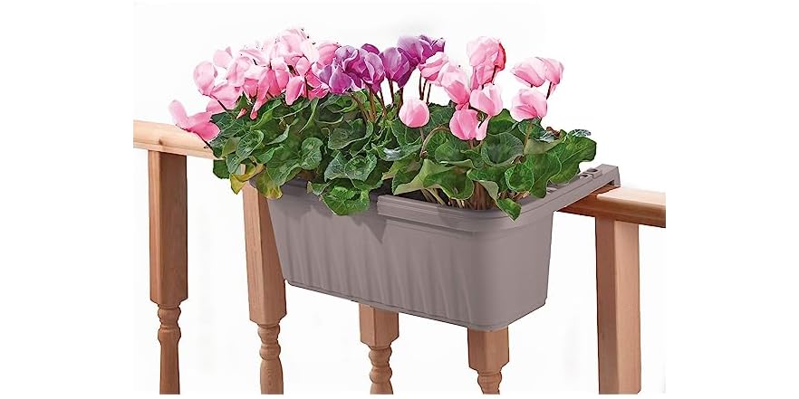 Apollo Exports 24" Adjustable Railing Planter 2Pk