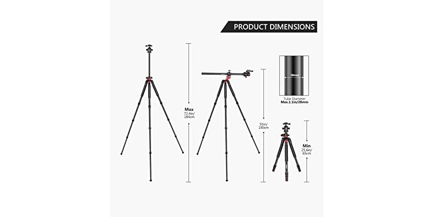 Neewer 2-in-1 Camera Tripod Monopod