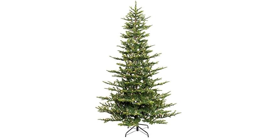 6.5Ft Pre-Lit Aspen Fir Artificial Christmas Tree