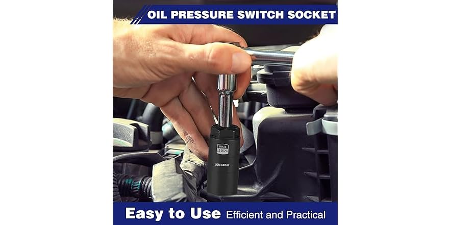WORKPRO Oil Pressure Sensor Socket, Automotive