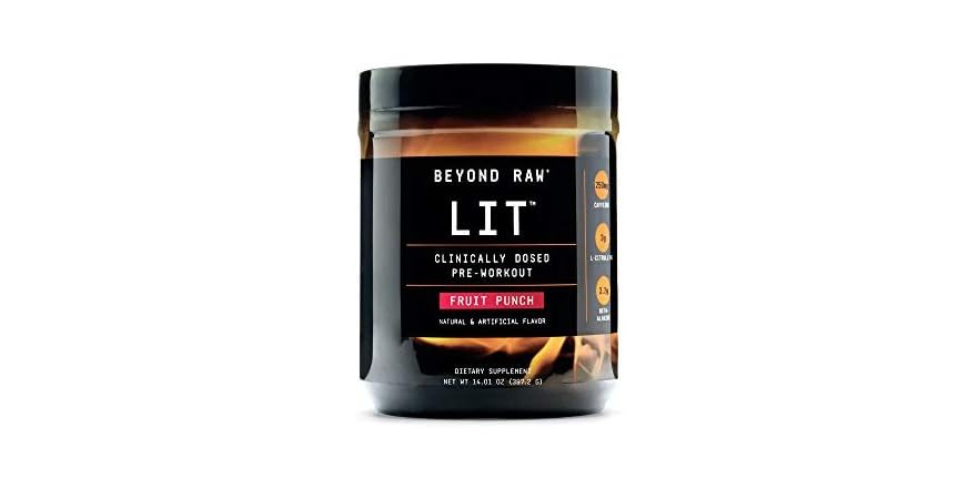 Beyond Raw LIT Pre Workout Powder Energy Drink
