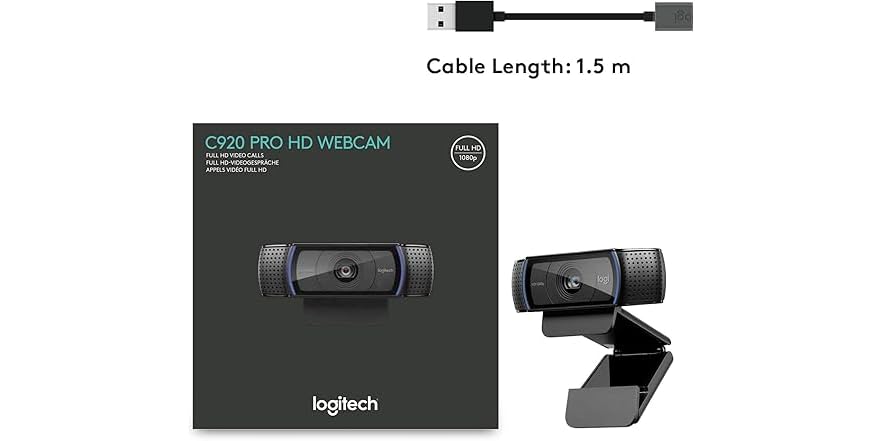 Logitech LO-960-000764-N Logitech C920 Hd Pro Webcam (B (Open Box)