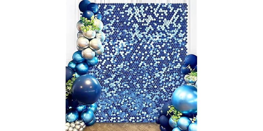 Sequin Backdrops Royal Blue Shimmer Wall