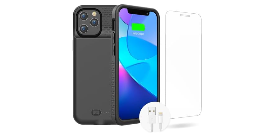 GIN FOXI Battery Case for iPhone 12 Pro Max
