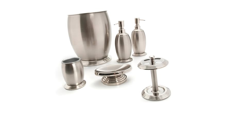 6-Piece Metal Bath Set