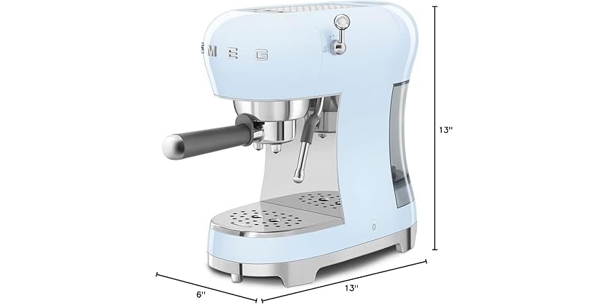 Smeg Manual Espresso Machine, Blue