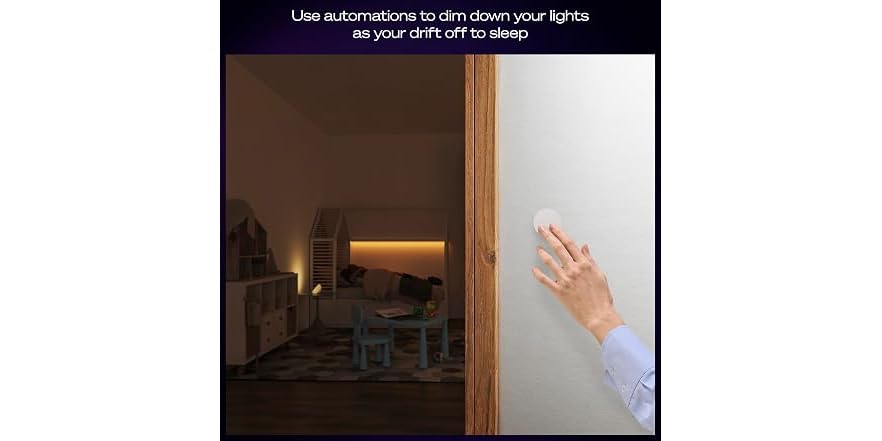 PHILIPS Hue Wireless Smart Light Switch Button, White, 1 Pk