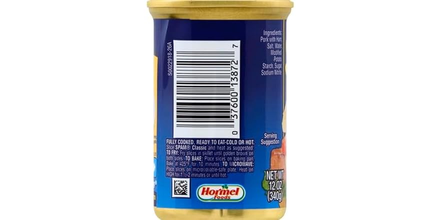 Spam, Classic, 12 Ounce