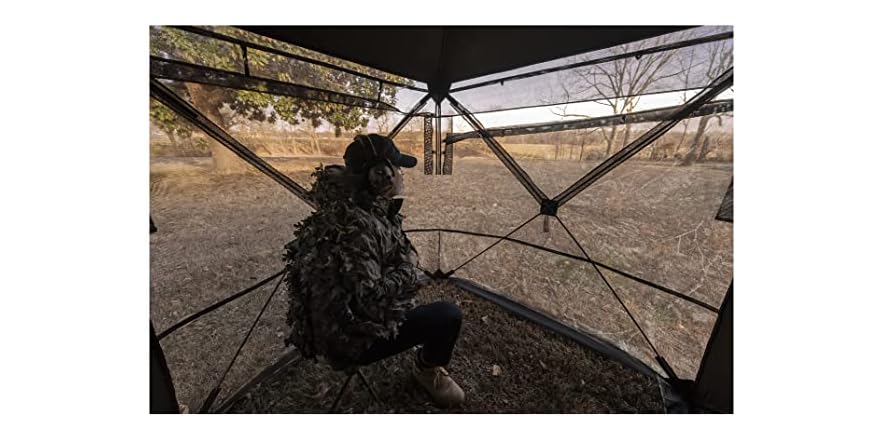 Rhino Blinds R180 3 Person SeeThrough Hunting Ground Blind R (Open Box)