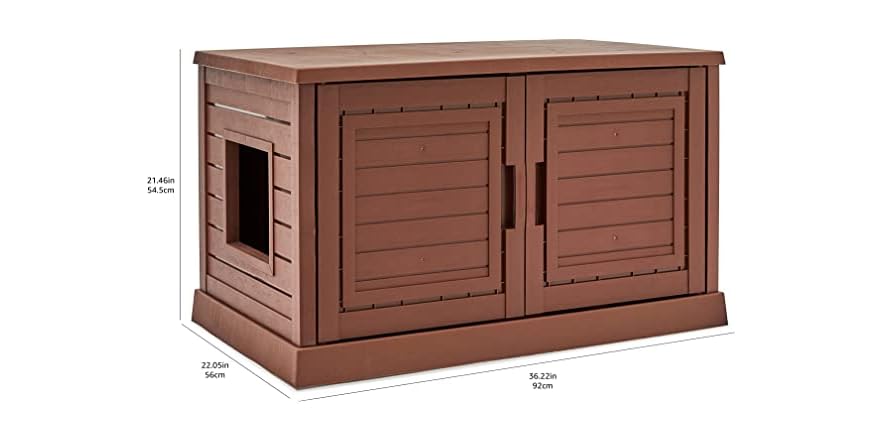 Amazon Basics Cat Litter Box Enclosure