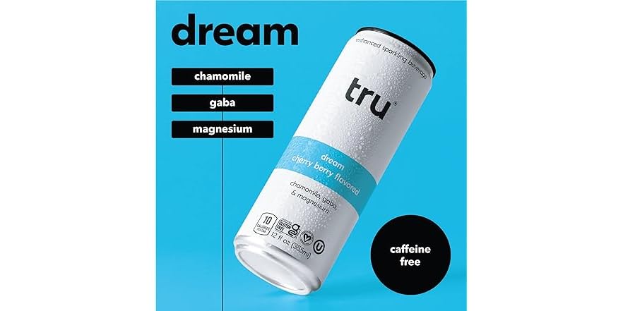 Tru Dream Seltzer, Cherry Berry 12 Pack