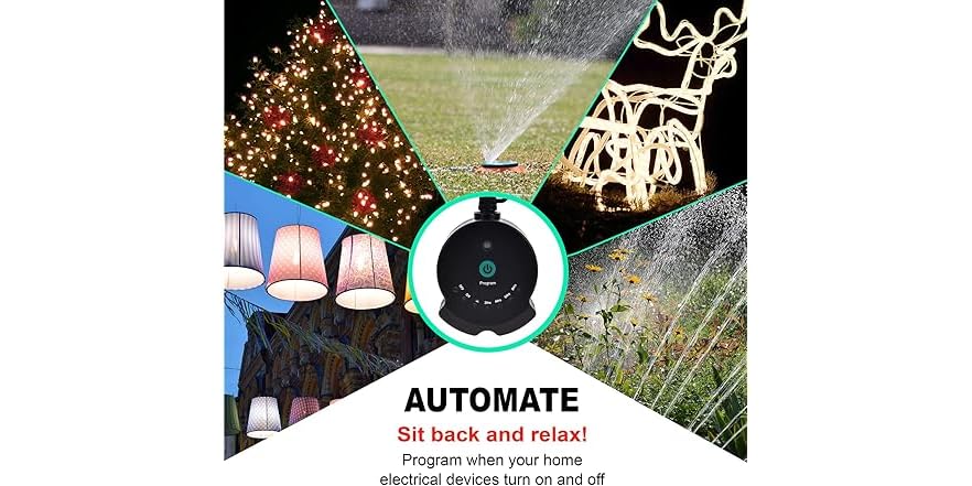 Clear Power DCOT-0006-DC Outdoor Plug-In Timer