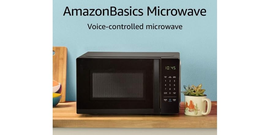 AmazonBasics Alexa-Enabled 700W Microwave