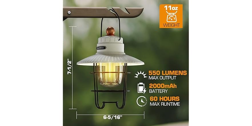 EverBrite LED Rechargeable Lantern, Choose Color