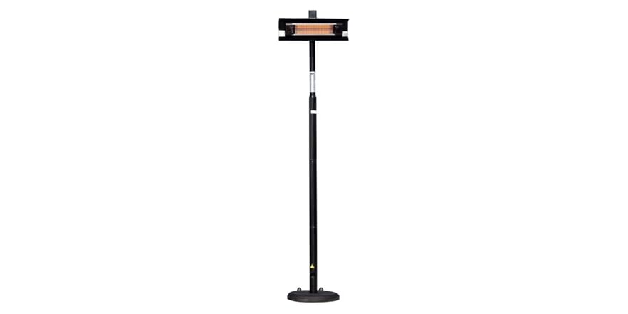 Straight Pole Infrared Heater, Steel