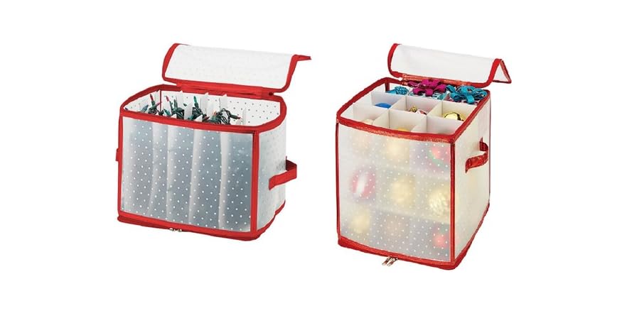 Light Organizer & 27-Ornament Organizer