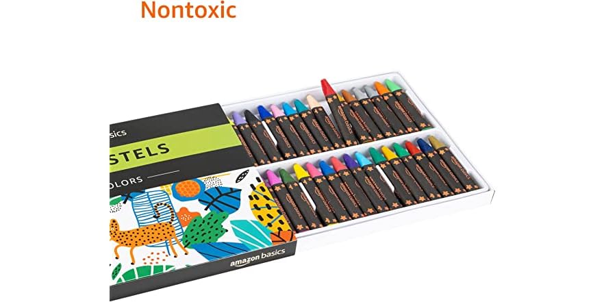 Amazon Basics Washable Oil Pastels Set