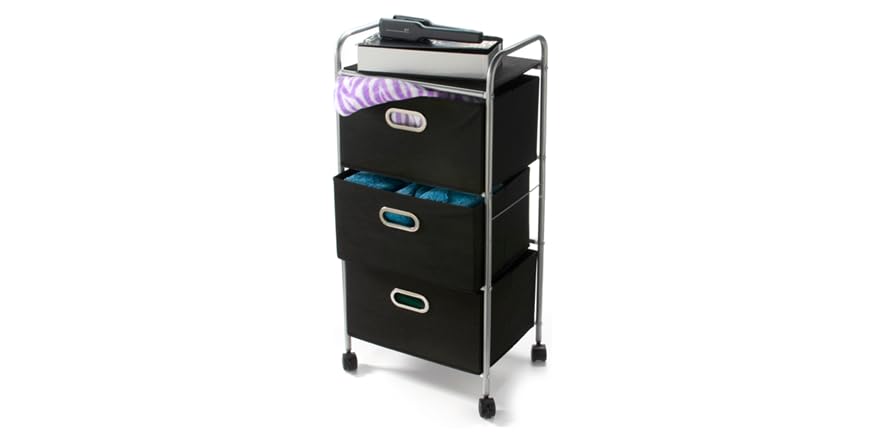 Rolling Fabric Storage Cart
