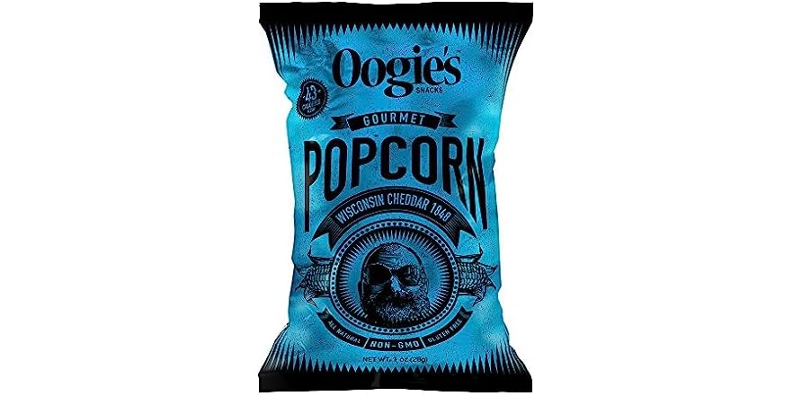 (20 Pk) Oogie's Snacks White Cheddar Popcorn