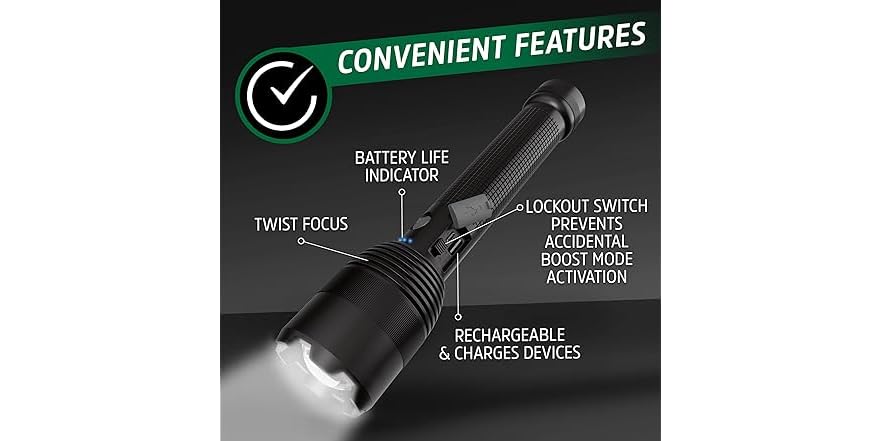 Energizer 10000XT-R Rechargeable LED Flashlight