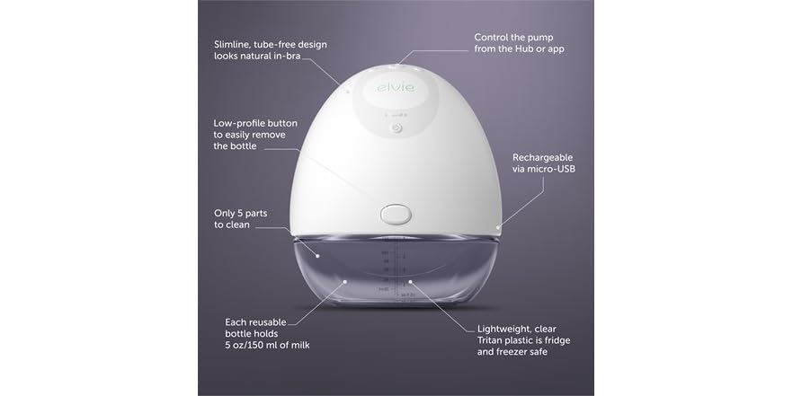 Elvie - Double, Wearable Breast Pump with App