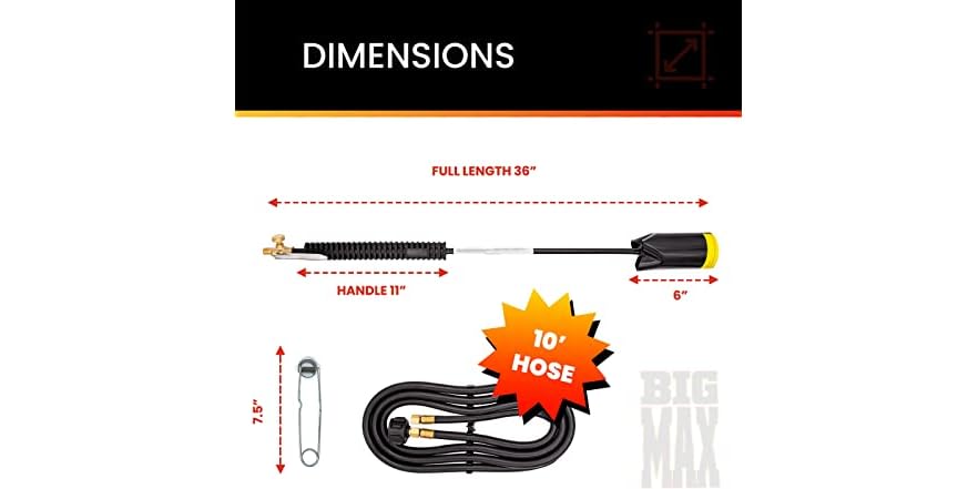 Hot Max 500G Big Max 500,000 BTU Propane Torch