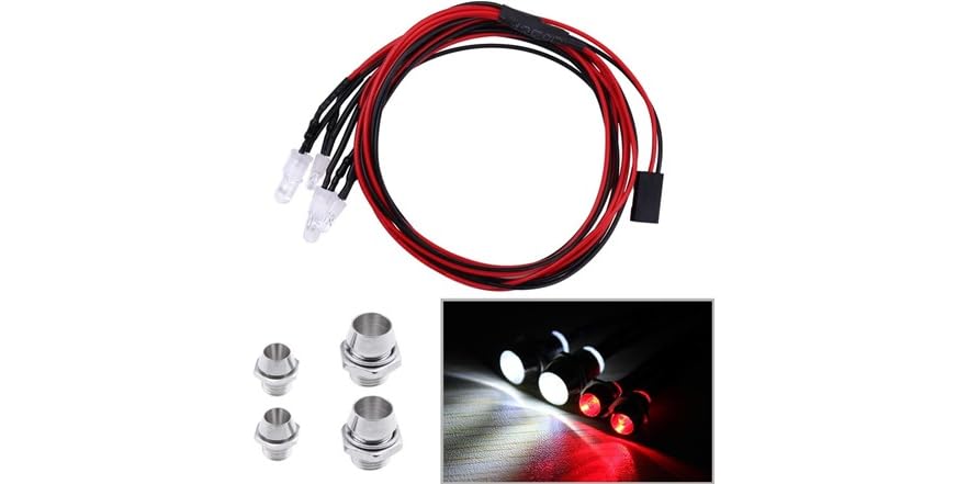 4 LED Headlights Taillight Kit Pack of 2