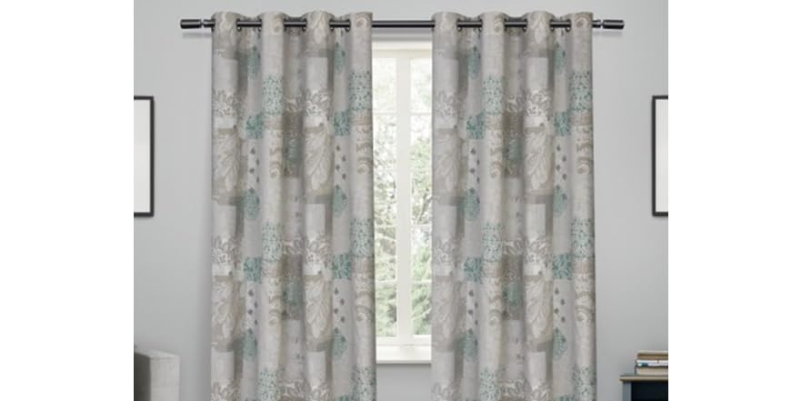 Patchwork Window Curtain Panels