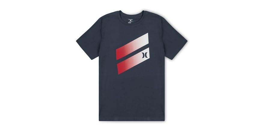 HURLEY Men's Icon Slash Logo Graphic Tee