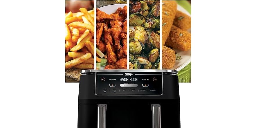 Ninja R-AD300CO 6-in-1 2-Basket Air Fryer