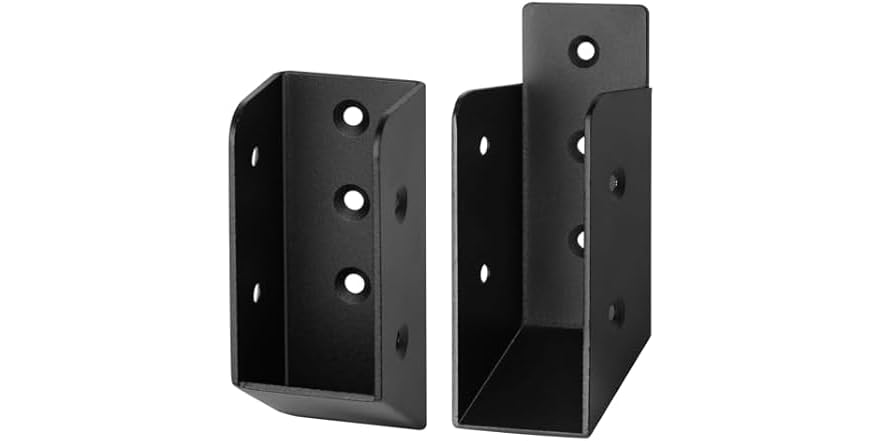 4 Pair 2x4 Black Deck Railing Bracket