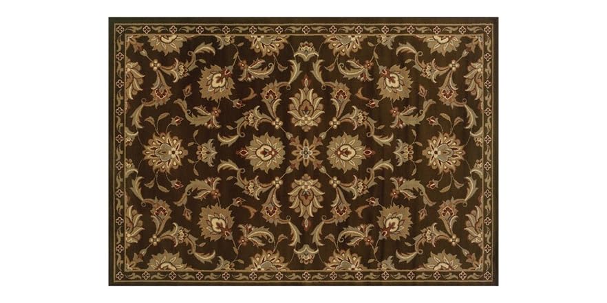 Emery Brown-Green Rug (Multiple Sizes)