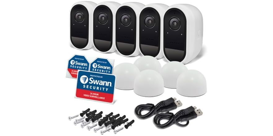 (5 Pack) Swann Wireless Security Camera System