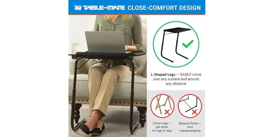TableMate XL Deluxe Multipurpose Adjustable Folding Table