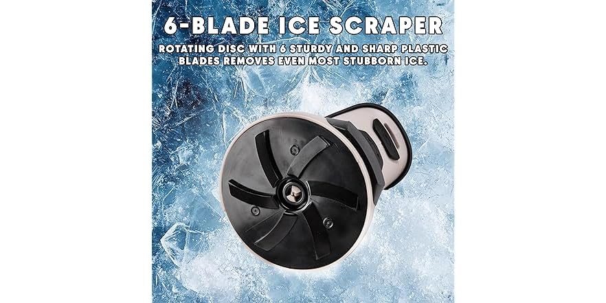 Zone Tech SN0034 Electric Ice Scraper Black