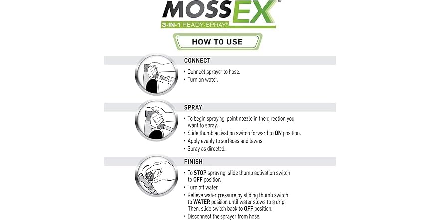 Scotts MossEx 3-in-1 Ready-Spray, Moss Killer - 32 fl. oz.
