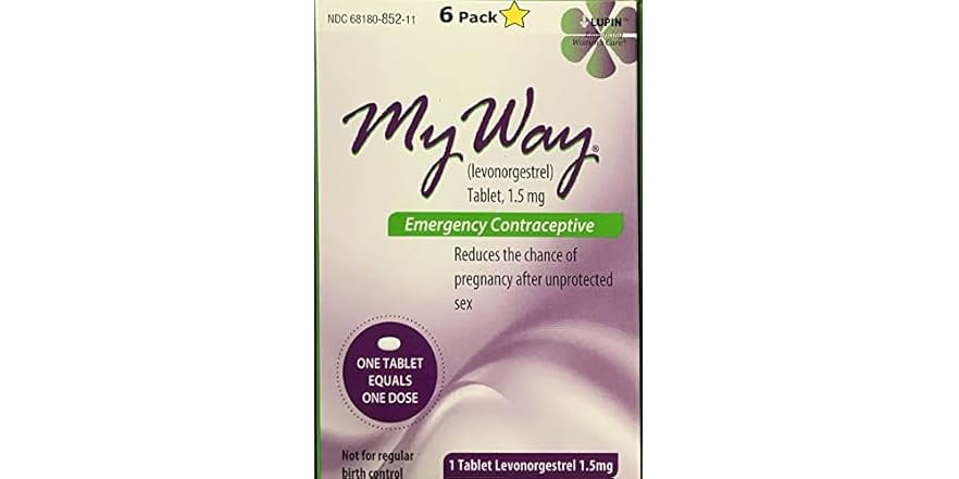 6CT LUPIN My Way Emergency Contraceptive 1 Tablet Each