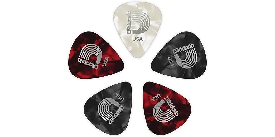 (25 PACK) D'Addario Celluloid Guitar Picks