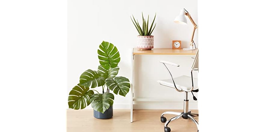 Amazon Basics Artificial Monstera Plant