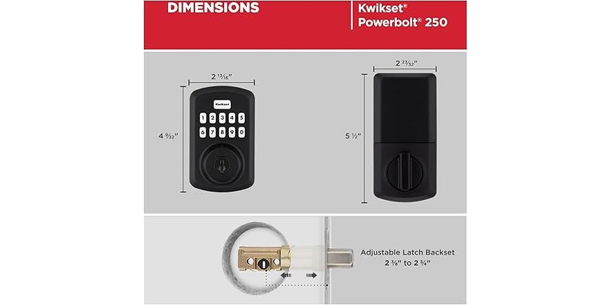 Kwikset Transitional Powerbolt 9250TRS-15S