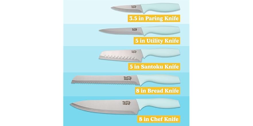 Tasty In-Drawer Kitchen Knife Set
