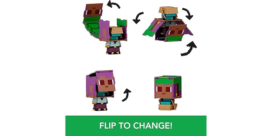 Mattel Minecraft Flippin’ Figs 2-Pack