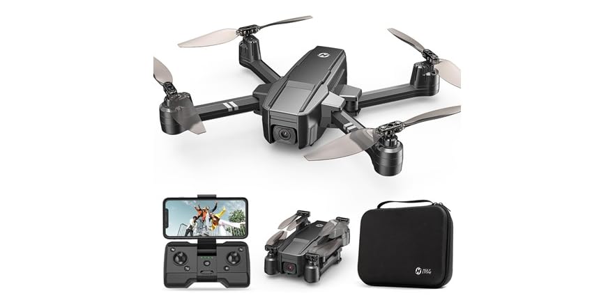 HS440 Foldable FPV Drone with Camera (Open Box)