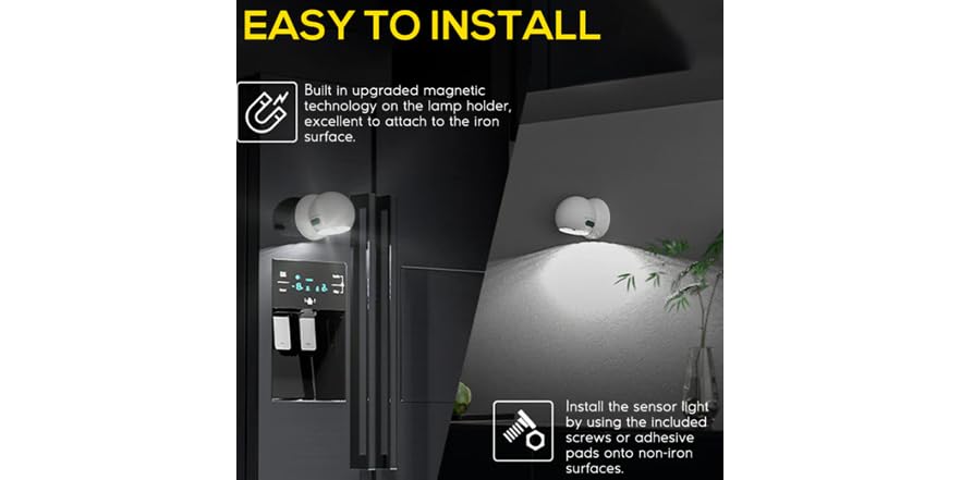 2 Pack 500 Lumens Motion Sensor Night Light