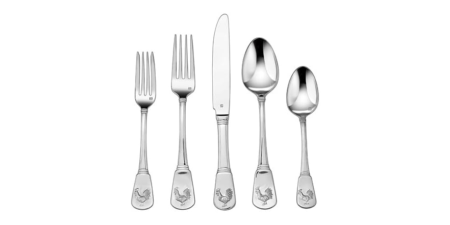 Cuisinart 40-Piece Flatware Set, French Rooster