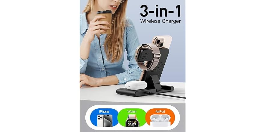 RYND 3 in 1 Portable Wireless Charger