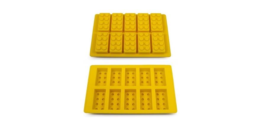 Building Brick & Multi-Size Minifigure Candy Mold Set-2Pc