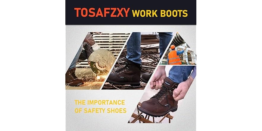 Work Safety Durable Steel Toe Boots